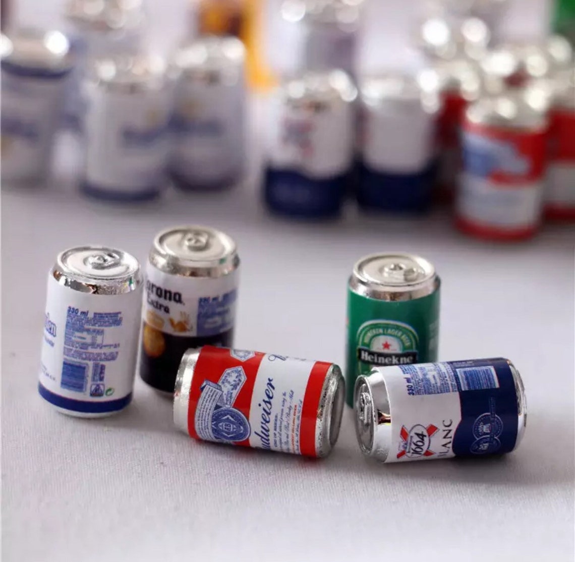 5 Miniature Beer Cans Mini Size Drinks Diorama Props - Etsy