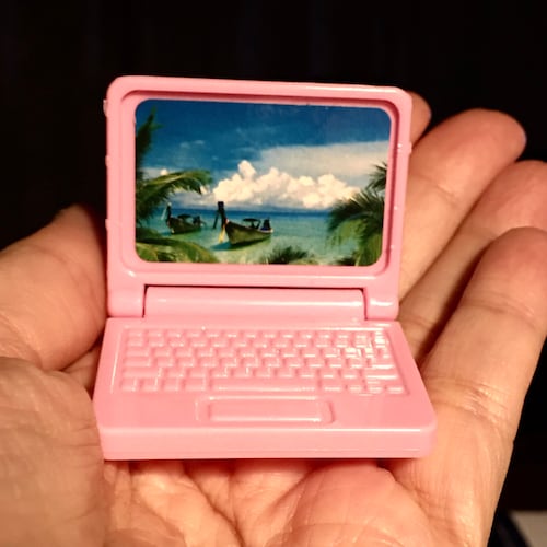 Miniature Laptop Dollhouse Computer in 1:6 Scale. Notebook - Etsy