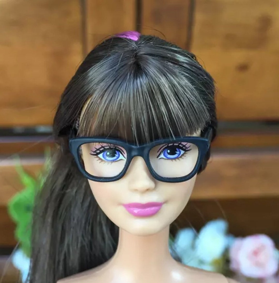 Fashion Doll Black Glasses New Style Glasses For Your Doll Smart Doll Work Place Teacher