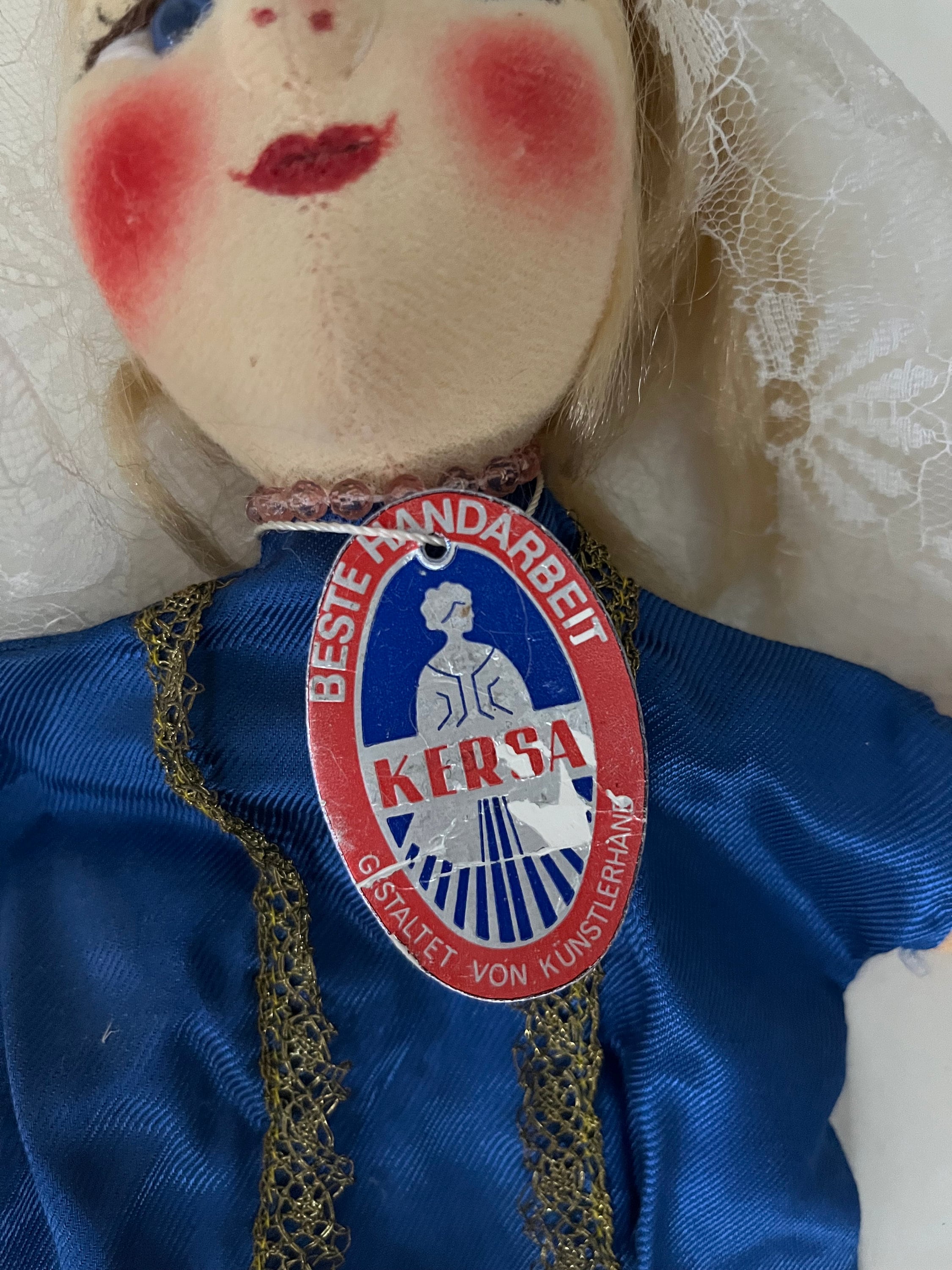 Vintage German Princess Hand Puppet Kersa With Tag - Etsy
