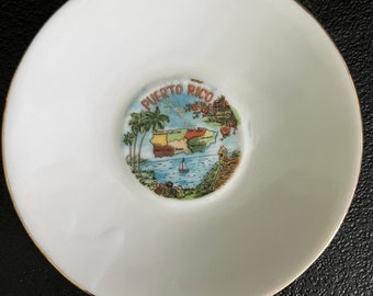Vintage Puerto Rico Souvenir Plate - Etsy