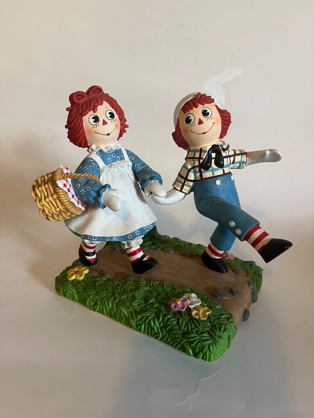 Vintage Danbury Mint Raggedy Ann & Andy Figurine - Etsy