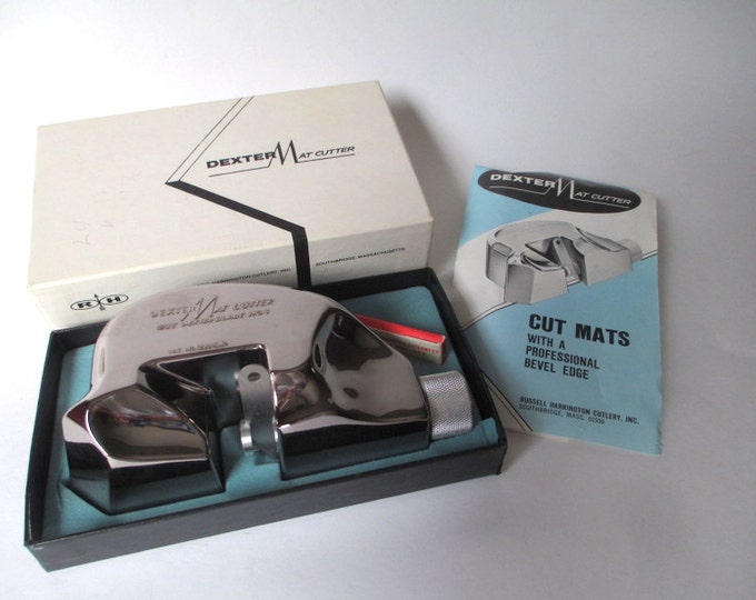 Vintage Dexter Mat Cutter With Extra Blades Like New Russell Harrington ...