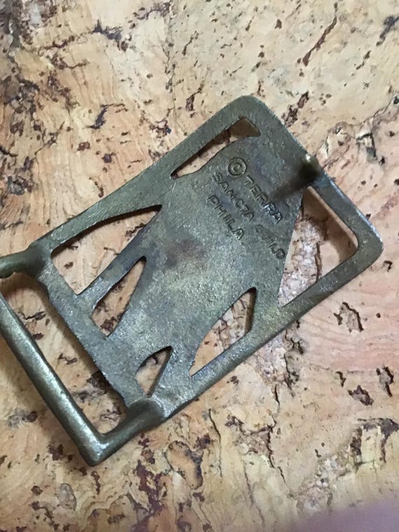 Jesus Fish IXOYE RARE Belt Buckle Terra Sancta Guild… - Gem