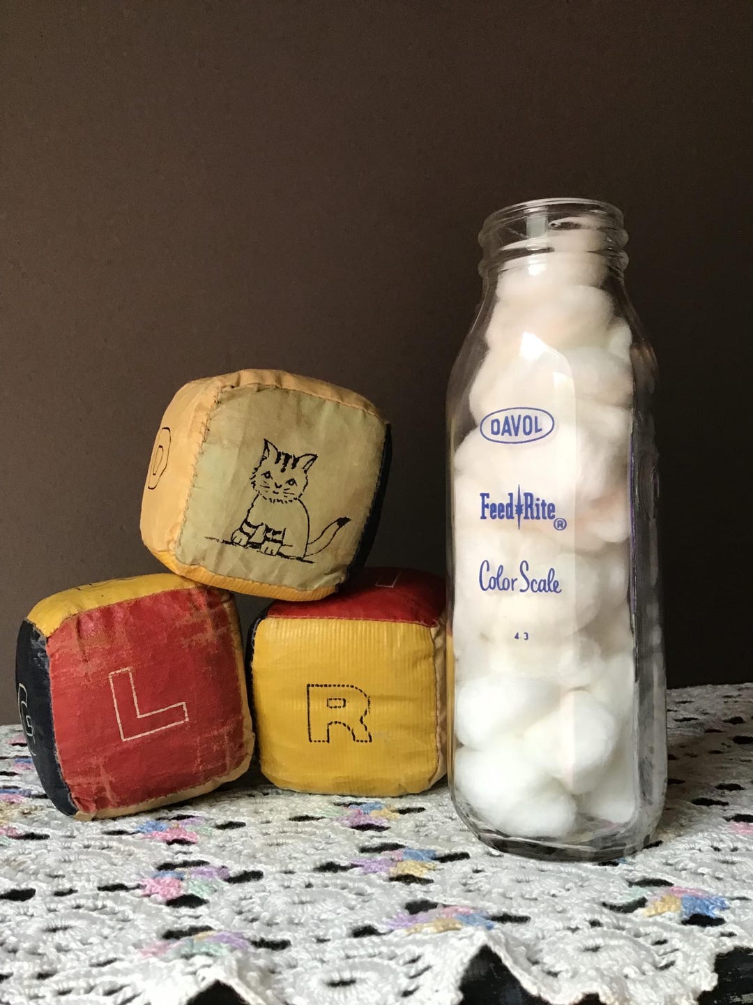 Davol Feed Rite Color Scale 8 Ounce Baby Bottle 43 With Blue Writing ...