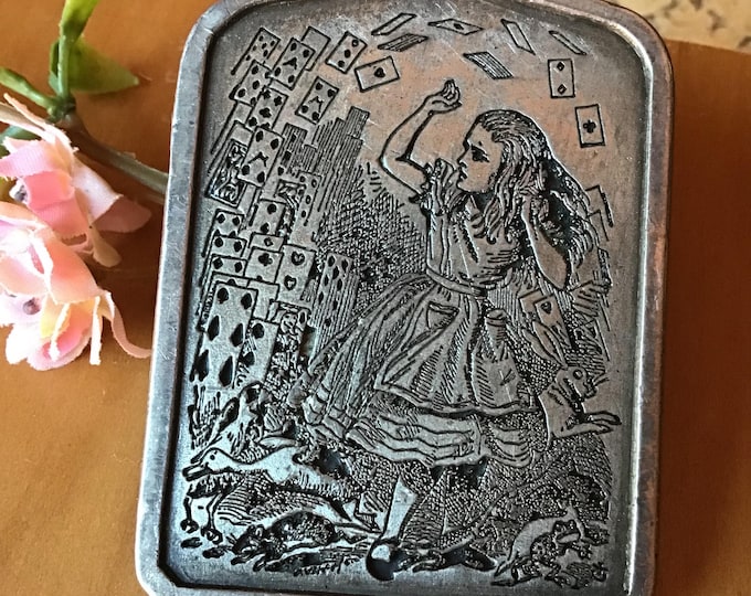 Alice in Wonderland Belt Buckle: 1974 Bergamot Brass Works Pewter ...