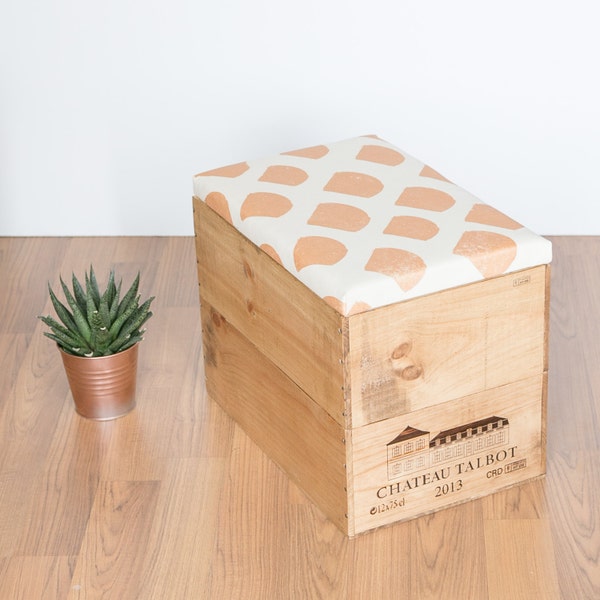 Wooden Crate Ottoman - Etsy