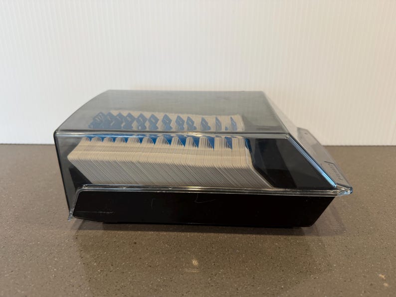 Vintage Rolodex Covered Index Card File Model VIP24C With A-Z Dividers ...