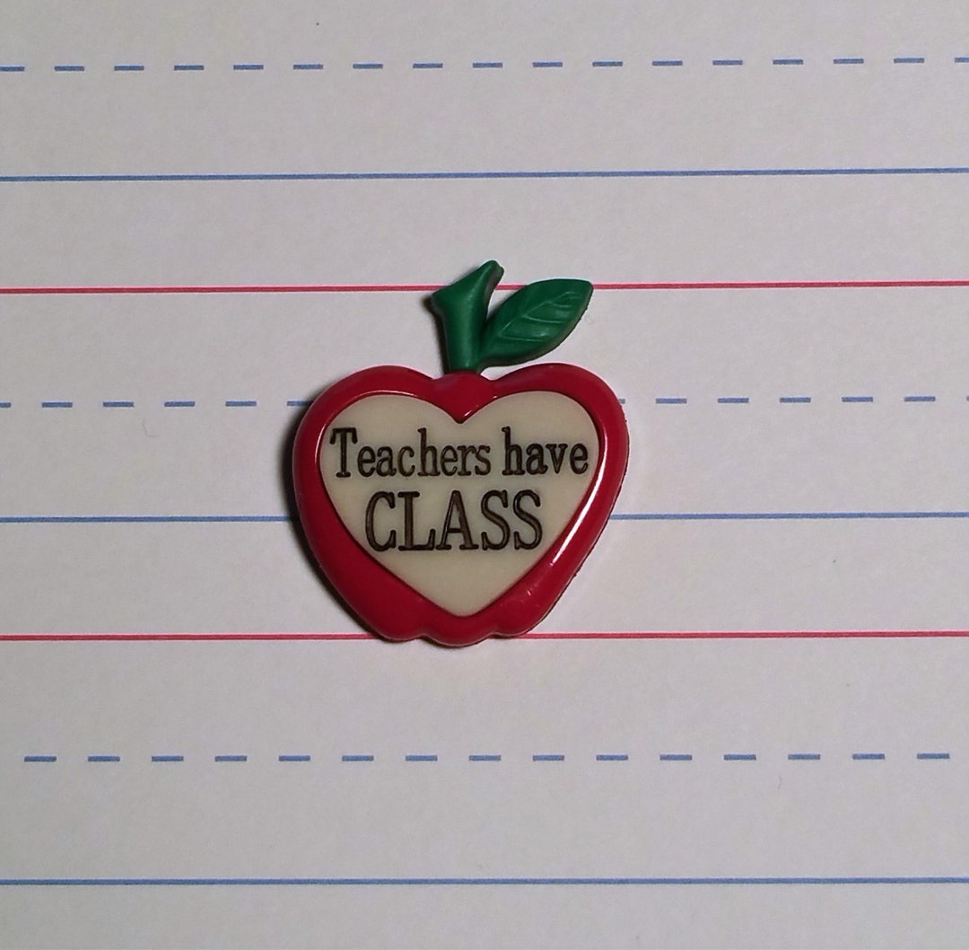 Teachers Class Pin - Etsy
