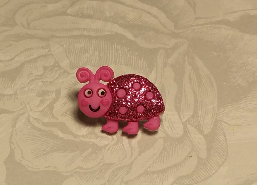 Pink Ladybug Pin Brooch - Etsy