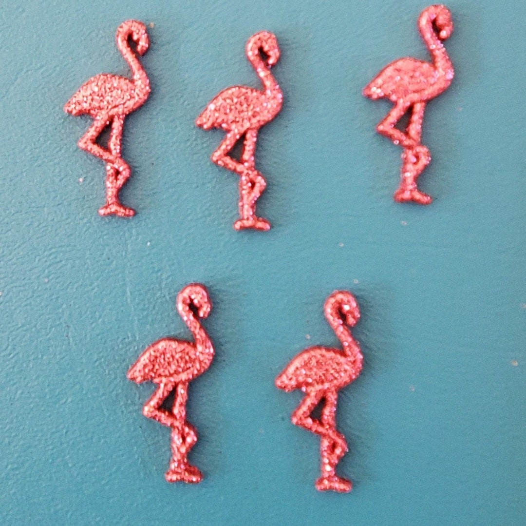 Glitter Flamingo Push Pins or Magnets - Etsy