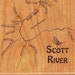 SCOTT RIVER Map Fly Box. Personalized, Handcrafted, Custom Designed ...