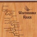WAITAHANUI RIVER Map Fly Box handcrafted Custom Designed - Etsy