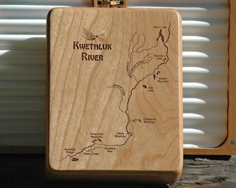 Fly Box SITUK RIVER MAP Handcrafted Custom Designed | Etsy