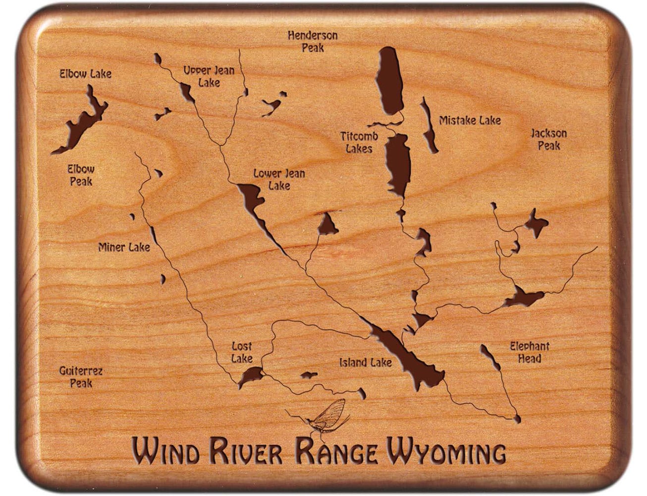 WIND RIVER RANGE River Map Fly Box Handcrafted Custom | Etsy
