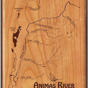 Fly Box-animas RIVER MAP Handcrafted Custom Designed Laser - Etsy
