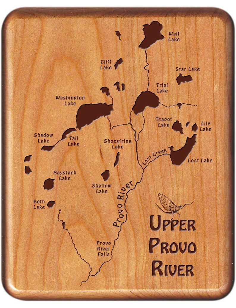 PROVO RIVER UPPER River Map Fly Box Handcrafted Custom - Etsy