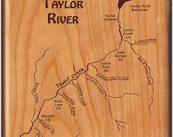 Fly Box SITUK RIVER MAP Handcrafted Custom Designed | Etsy