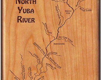 ESCANABA RIVER Map Fly Box Handcrafted Custom Engraved and | Etsy