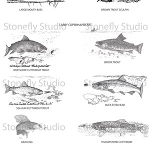 GRAND LAKE STREAM River Map Fly Fishing Fly Box - Handcrafted, Custom ...