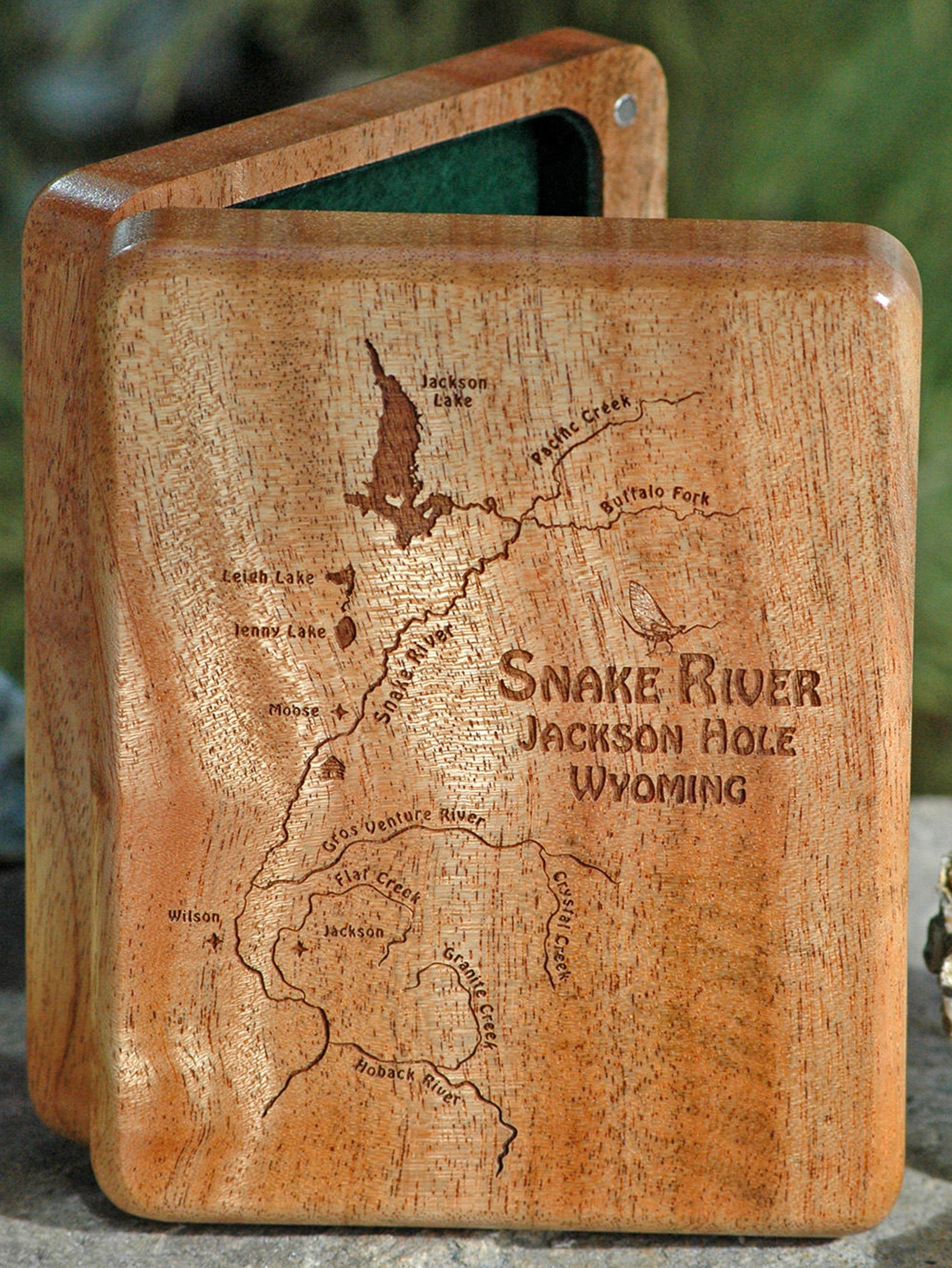 TREASURE BOX River Map. Personalized With Choice of | Etsy