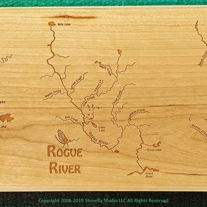 3 RIVERS MAP Plaque – 6 X 14 1/4 – Handcrafted, Custom Laser Engraved ...