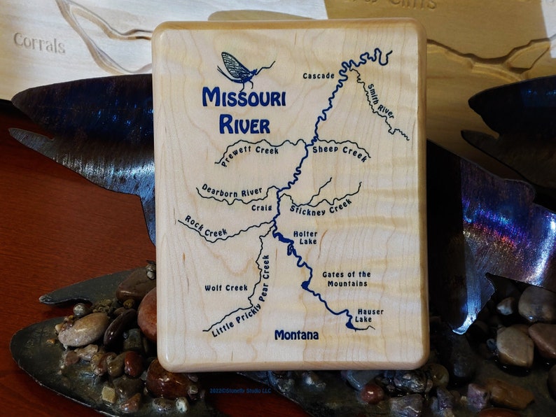 BLUE RESIN FLY Box. Personalized Fishing Gift With Choice of - Etsy