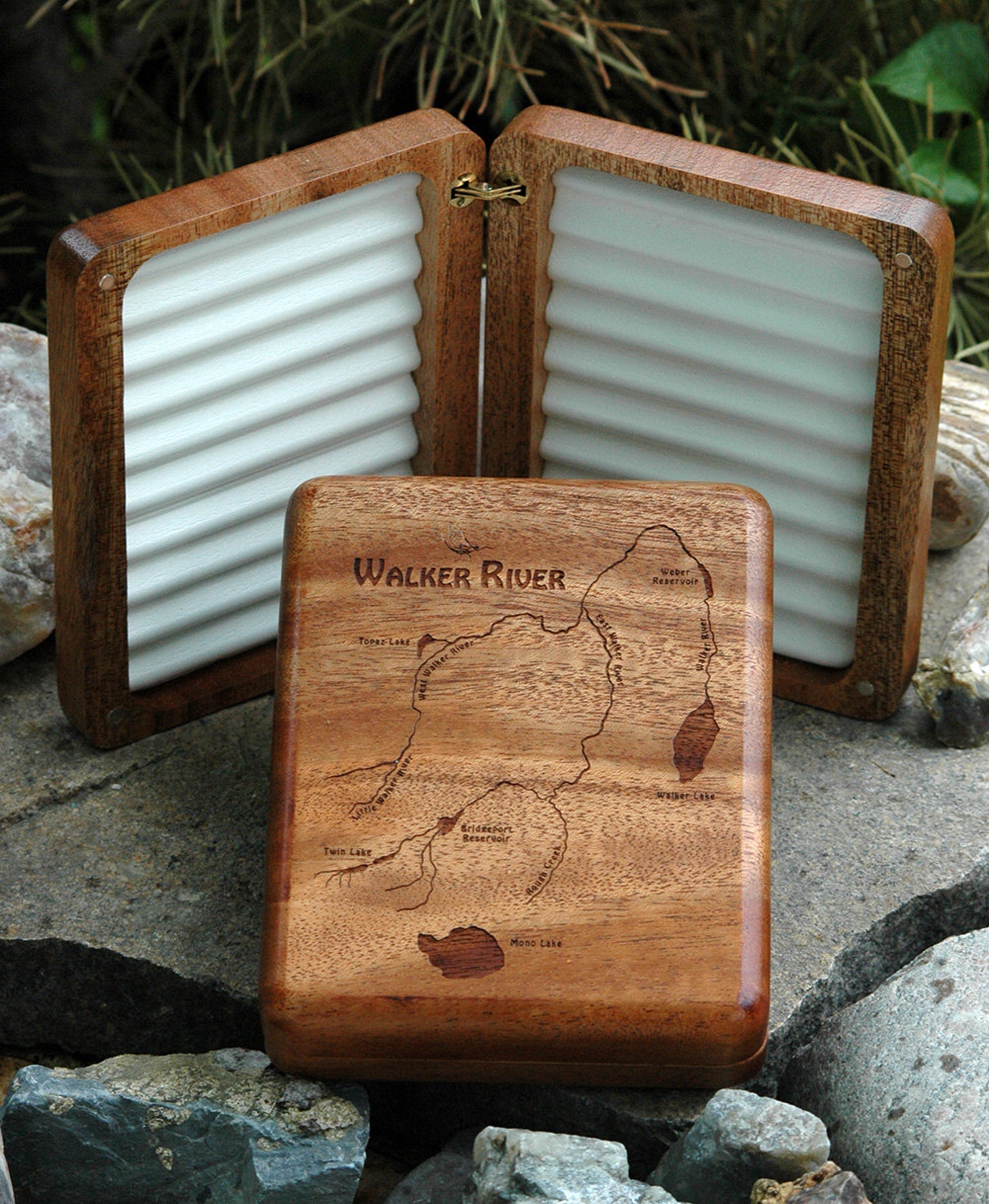 Fly Box - WALKER RIVER MAP - Handcrafted, Custom Designed, Laser ...