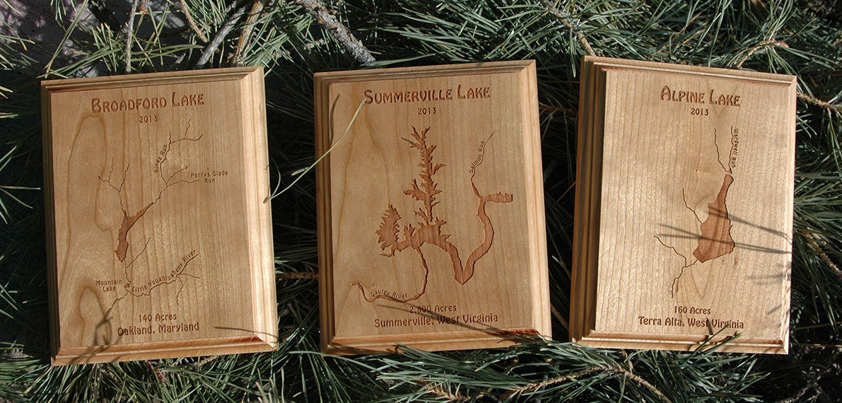 LAKE-RIVER MAP Plaques 4 3/4 X 6 Handcrafted Custom - Etsy