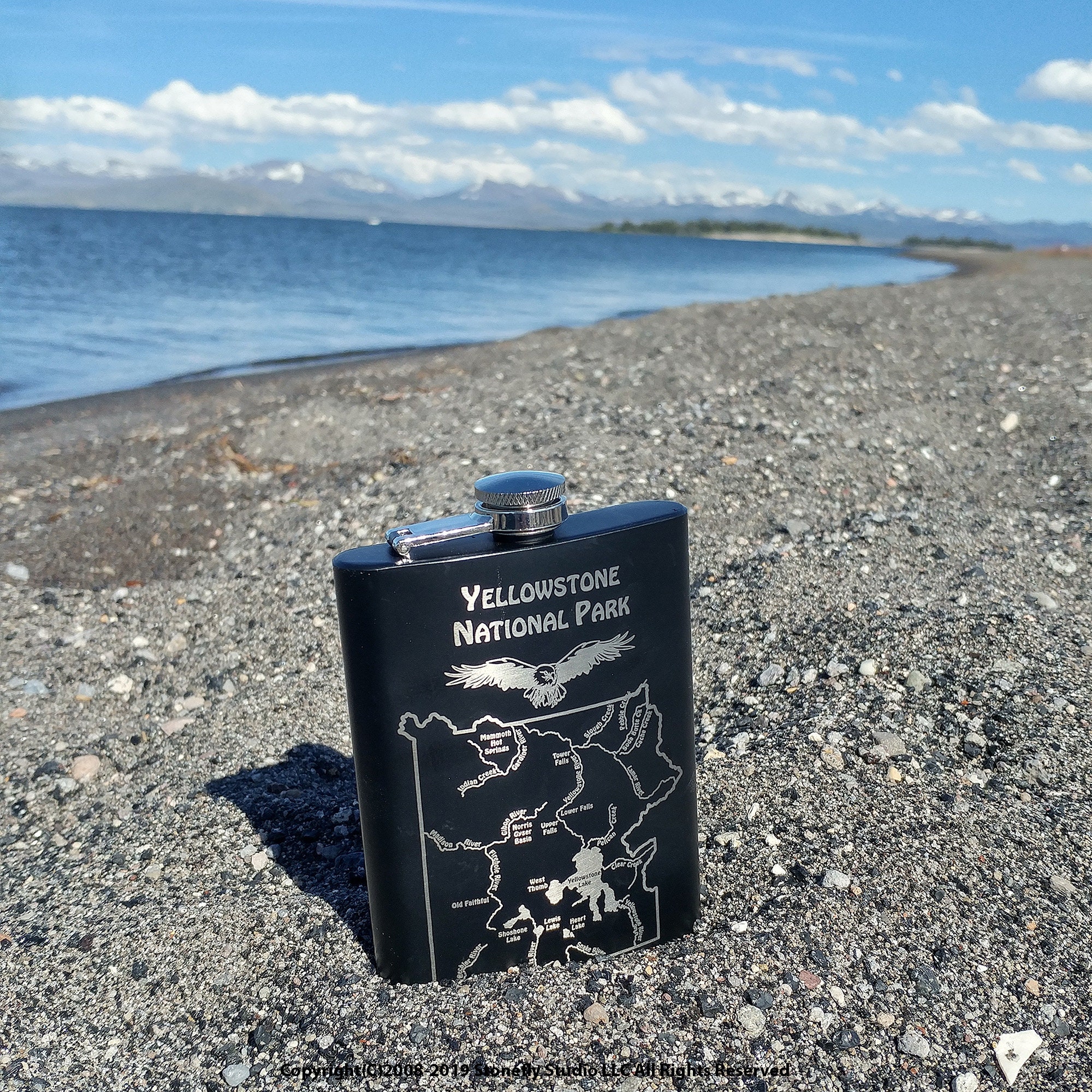 RIVER MAP FLASKS - Personalized Gift With A Pre-designed River Map ...