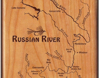 Fly Box SITUK RIVER MAP Handcrafted Custom Designed | Etsy