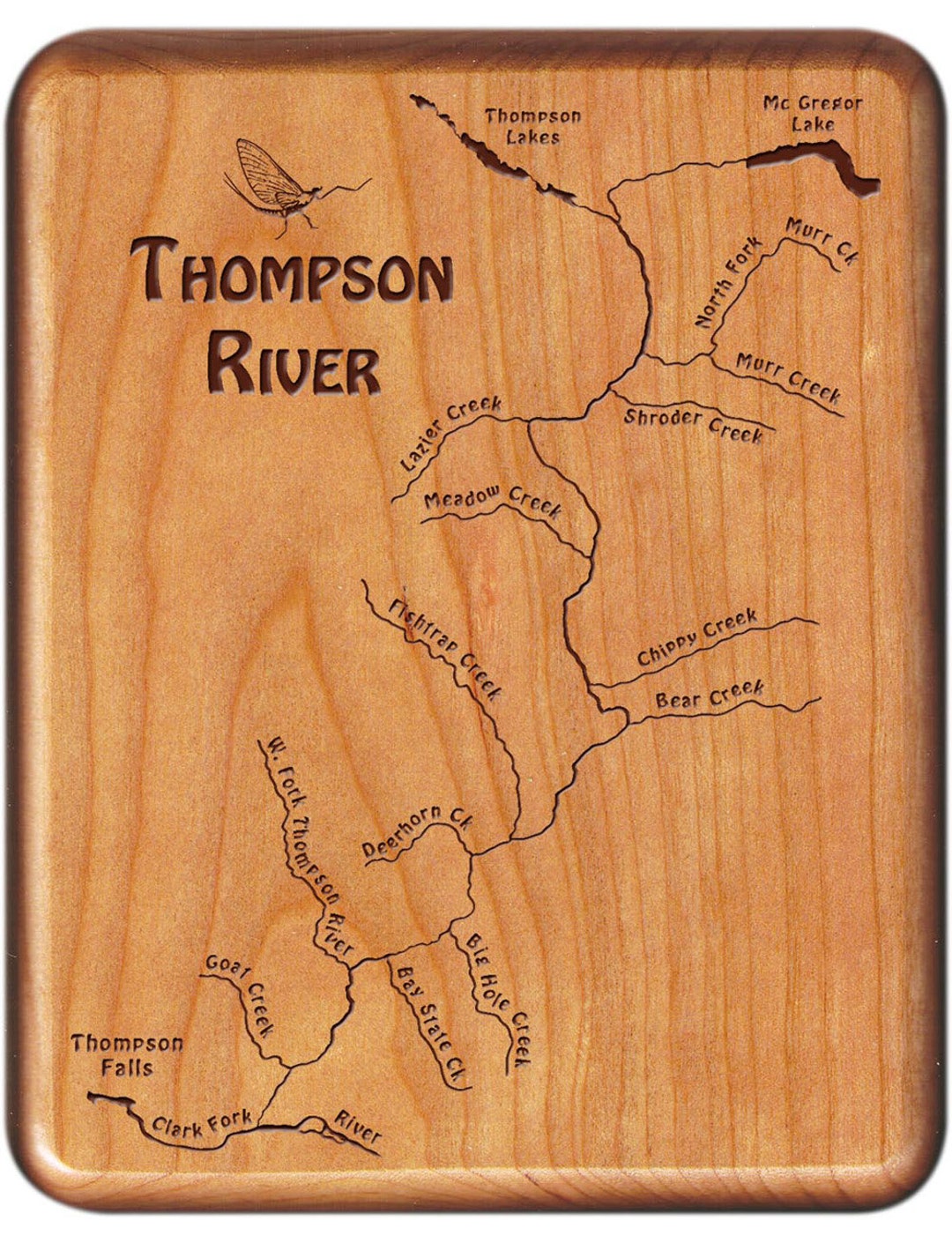 THOMPSON RIVER MAP Fly Box Handcrafted Custom Designed - Etsy