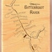 BITTERROOT RIVER MAP Fly Fishing Fly Box Custom Engraved and ...