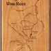 Fly Box - WIND RIVER MAP - Fly Fishing Wyoming - Handcrafted, Laser ...