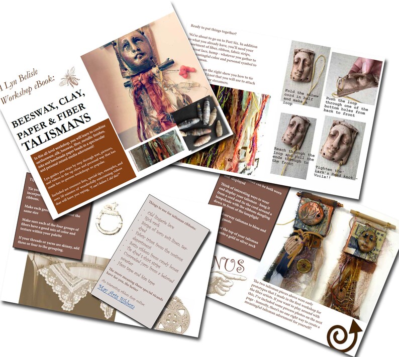 Workshop Ebook: Beeswax, Clay, Paper and Fiber Talismans - With Videos ...