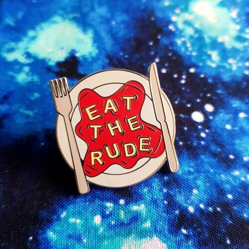 Eat the Rude Funny Sticker Hannibal Lecter Decal TV Show | Etsy