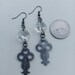 Vintage Key Earrings: Repurposed Chandelier Crystal Steampunk Jewelry ...