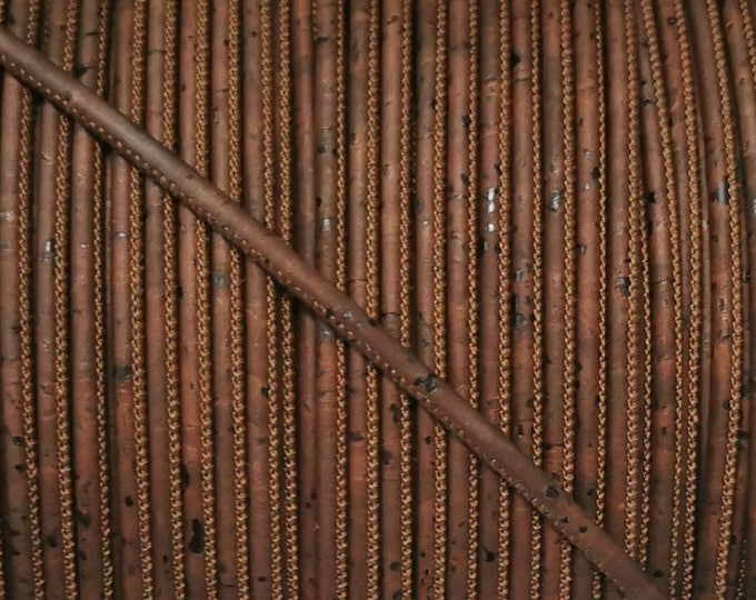 Cork Cord 1 Meter/ 39 in 3 Mm Genuine Cork Cord Pink european Product ...