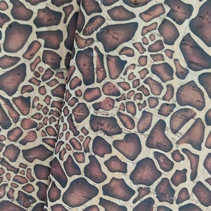 Portuguese Cork Fabric, Giraffe Cork Printed Pattern 68x50cm / 26.77 ...