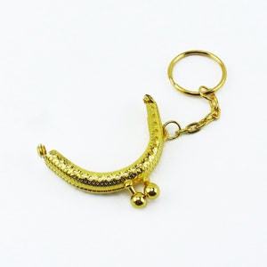 1 Golden Color Purse Frame With Key Chain F5/322 - Etsy