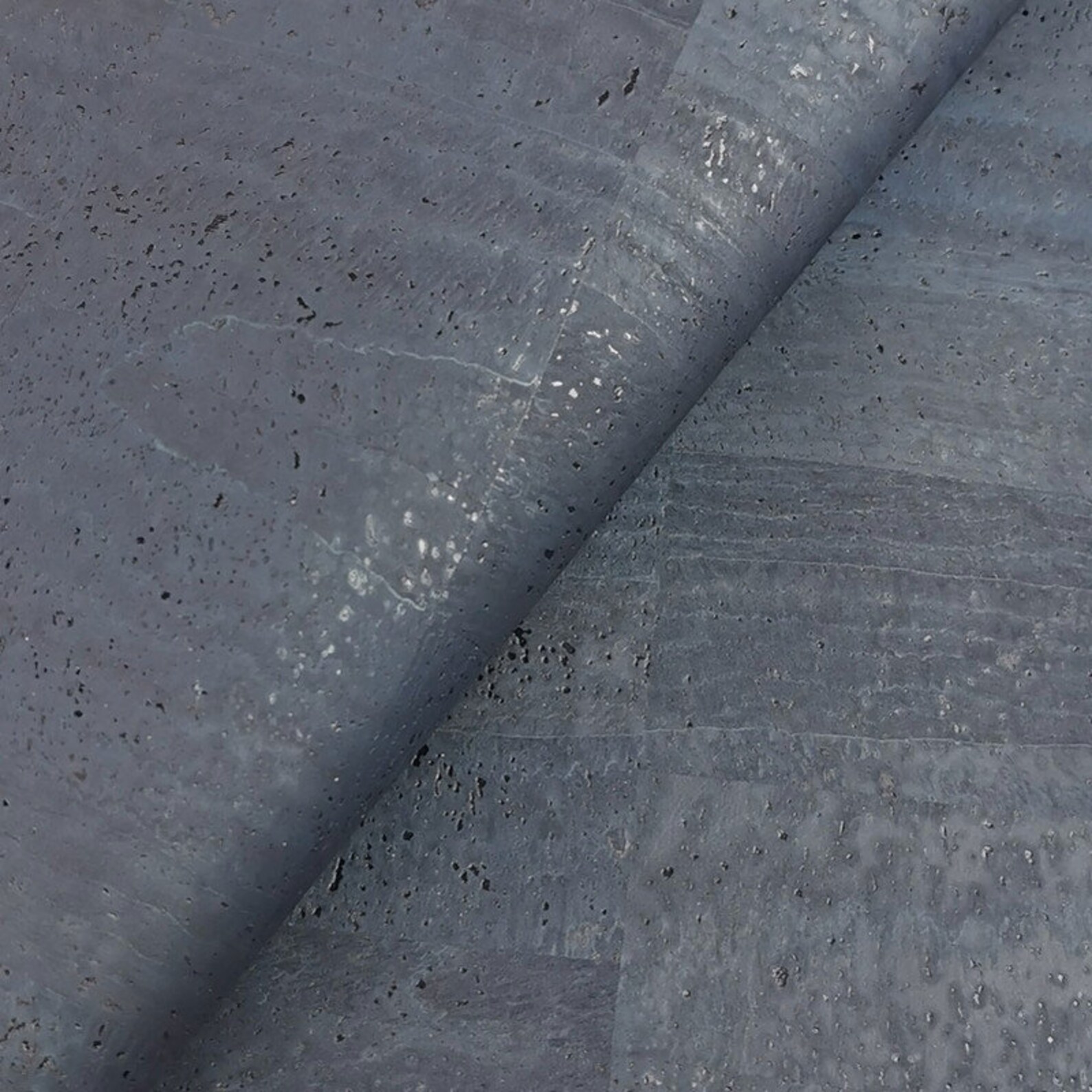 Navy Blue Cork Fabric Portuguese Cork Fabric Dark Blue | Etsy