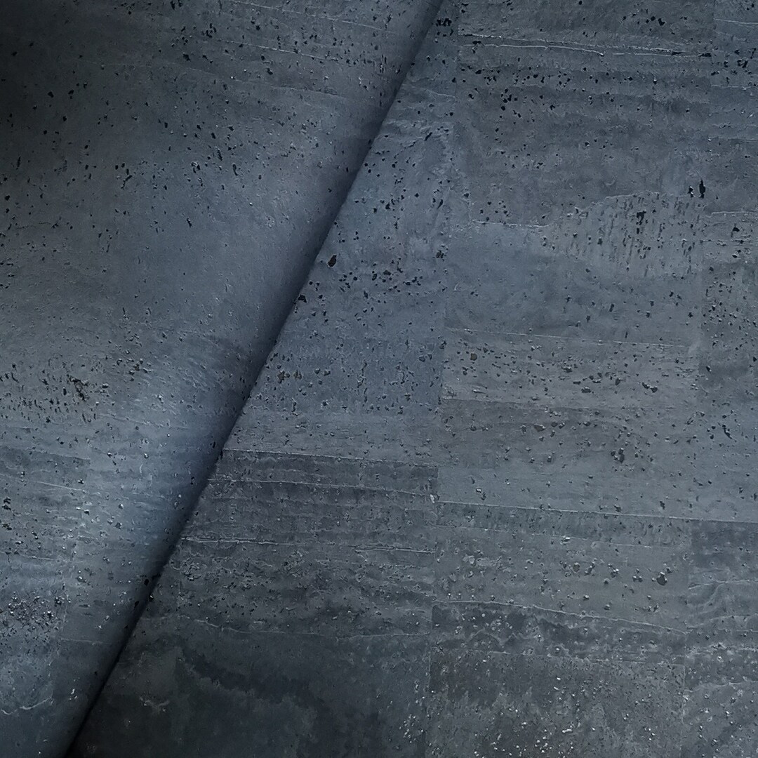 Navy Blue Cork Fabric - Portuguese Cork Fabric Dark Blue 69x50cm / 26. ...