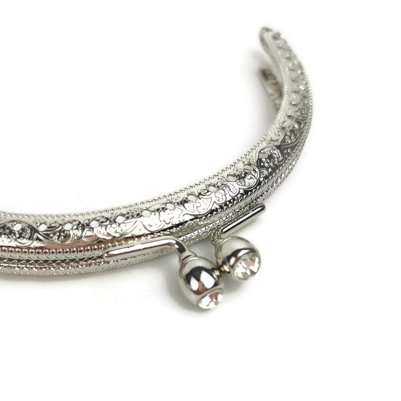 1 Purse Frame 10,5 Cm Fancy Purse Frame Silver F10.5/497 - Etsy