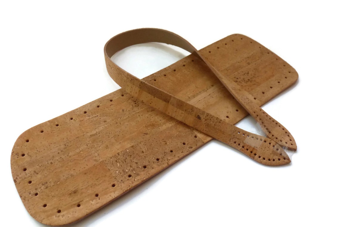 Set Cork Handbag Bottom and Cork Handle Pair - Etsy