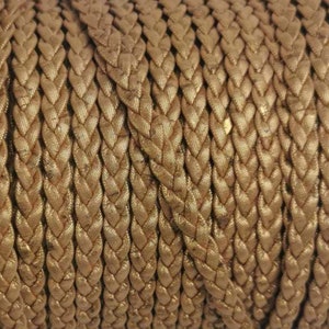 Cork Cording - 7mm Copper Flat Cork Braid - Portuguese Cork 1 Meter Ref ...