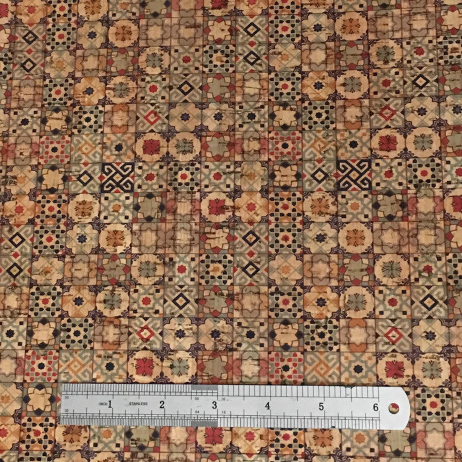 68x50cm cork fabric Printed pattern / | Etsy