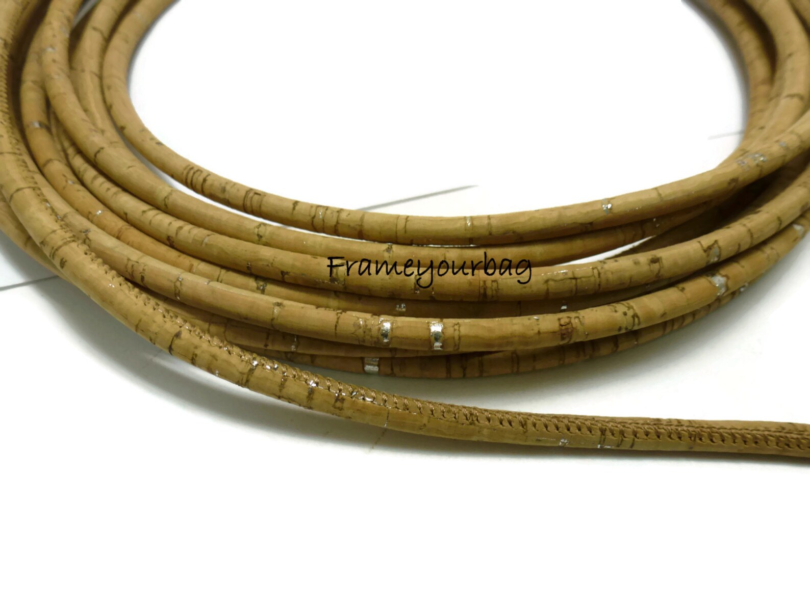 1 Meter 5 Mm Genuine Cork Cord Silver Pigmentation european | Etsy