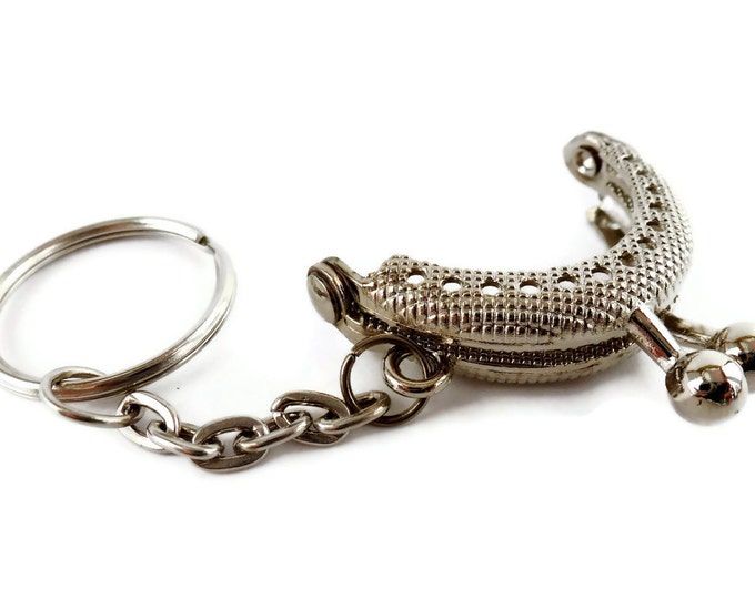 9.5cm Open Size Vintage Expandable Gate Purse Frame (with Loops) Sew on ...