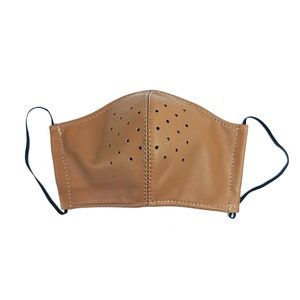 Protective Face Mask With POCKET for Filter Brown Leather - Etsy