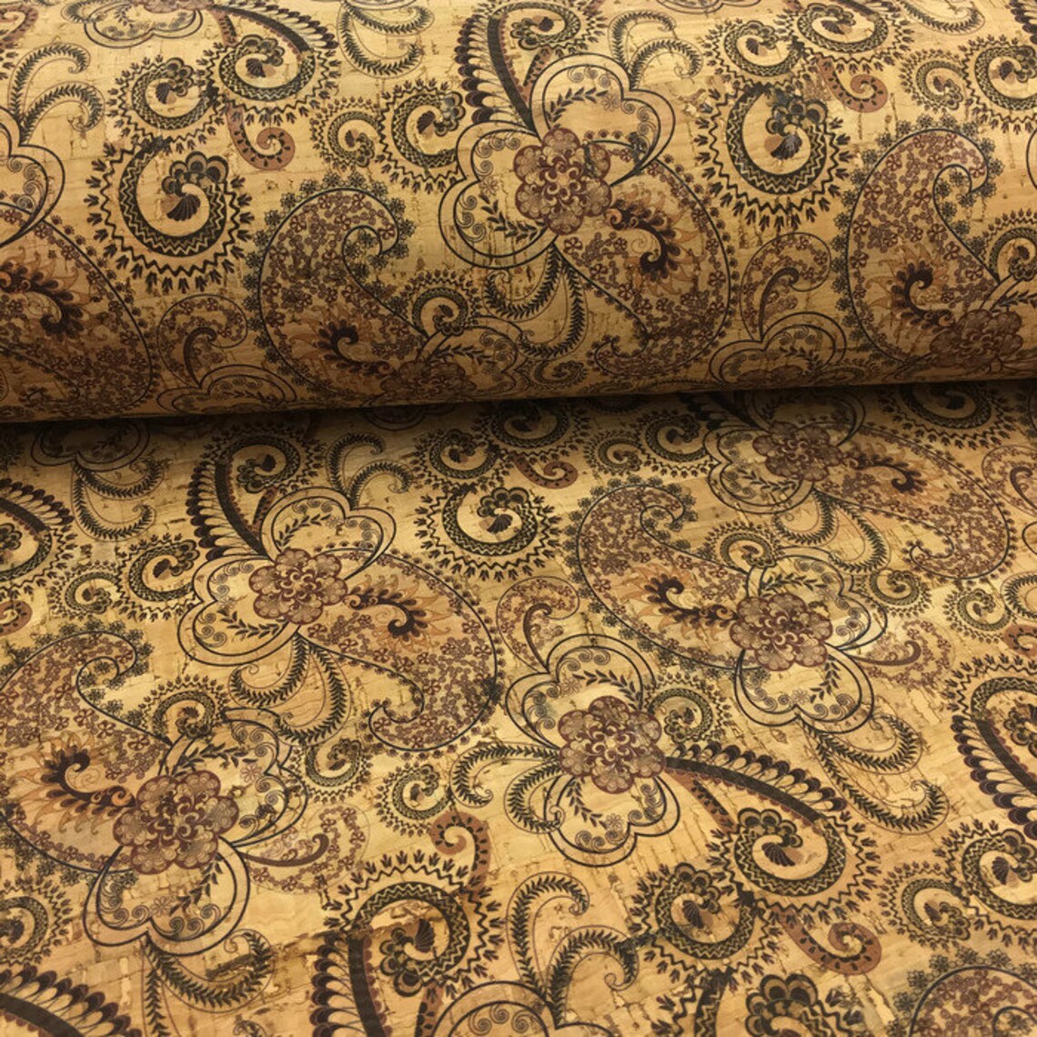 Portuguese Cork Fabric, Printed Pattern 68x50cm / 26.77''x19.69'', (32 ...